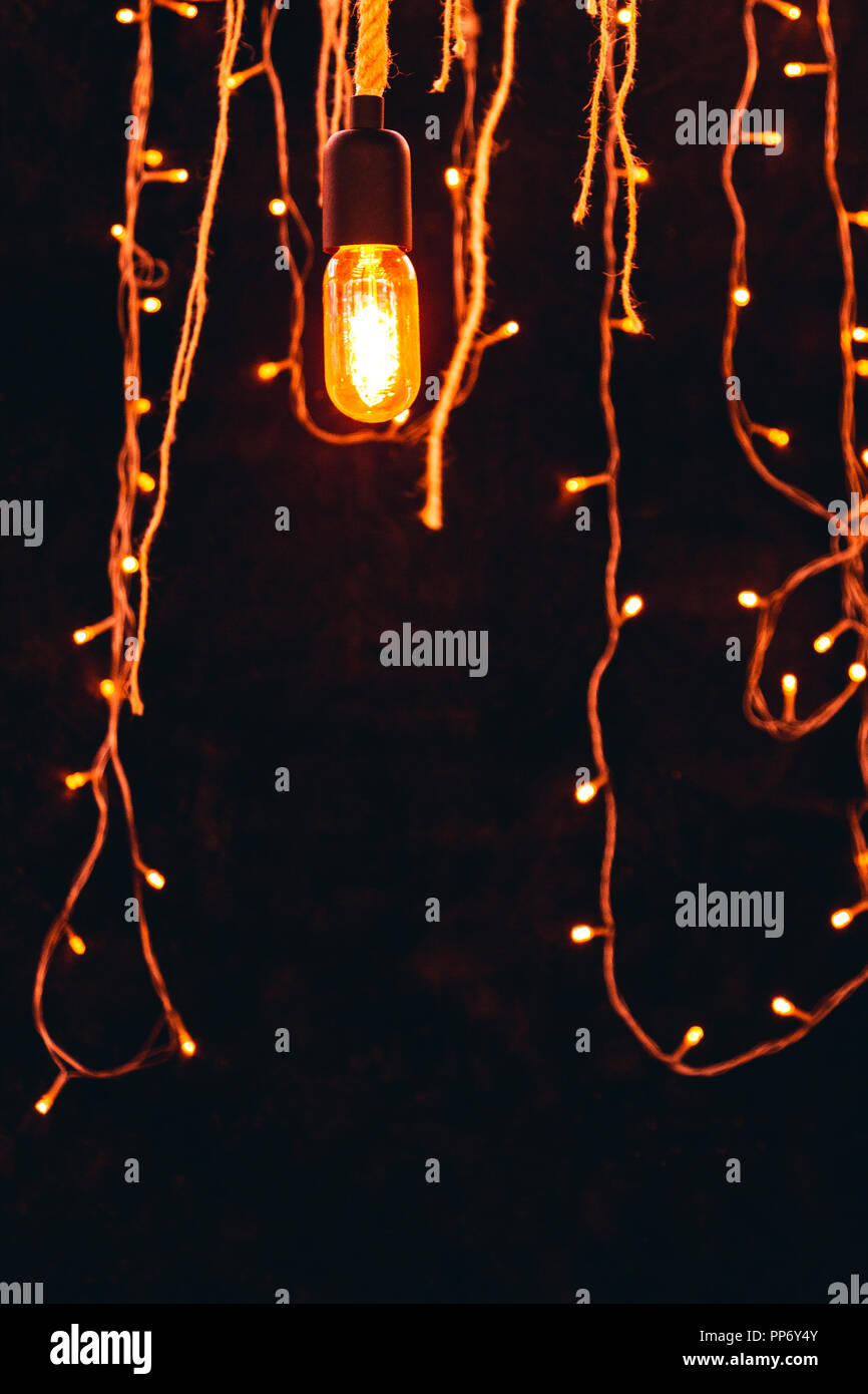 Christmas lights and party lights of a certain type Stock Photo - Alamy