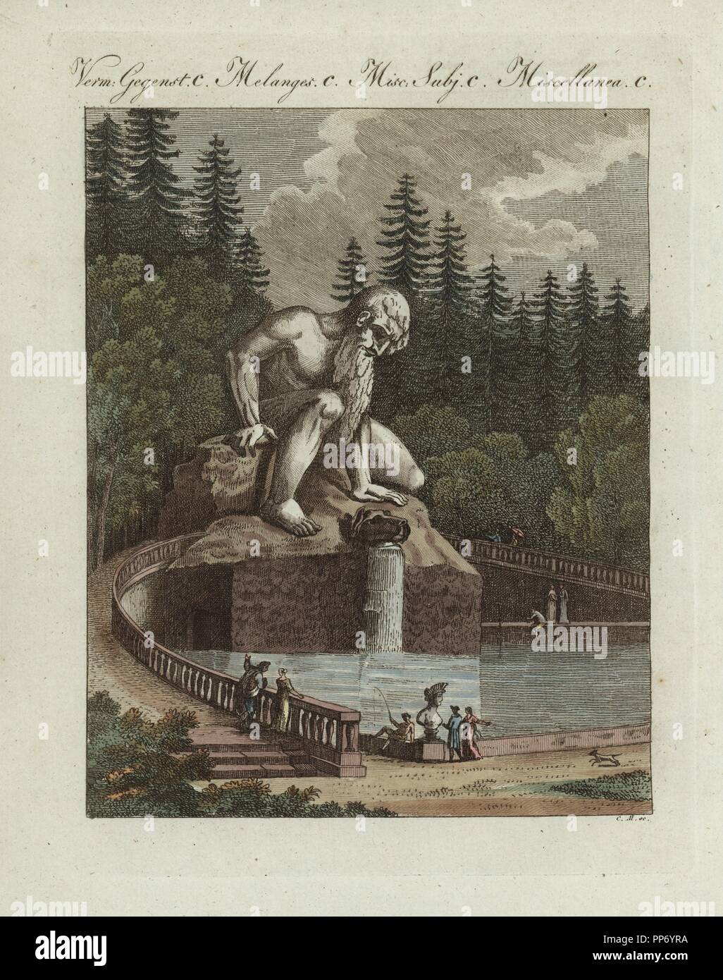 The Appenine Colossus in the garden of the Villa di Pratolino, Florence ...