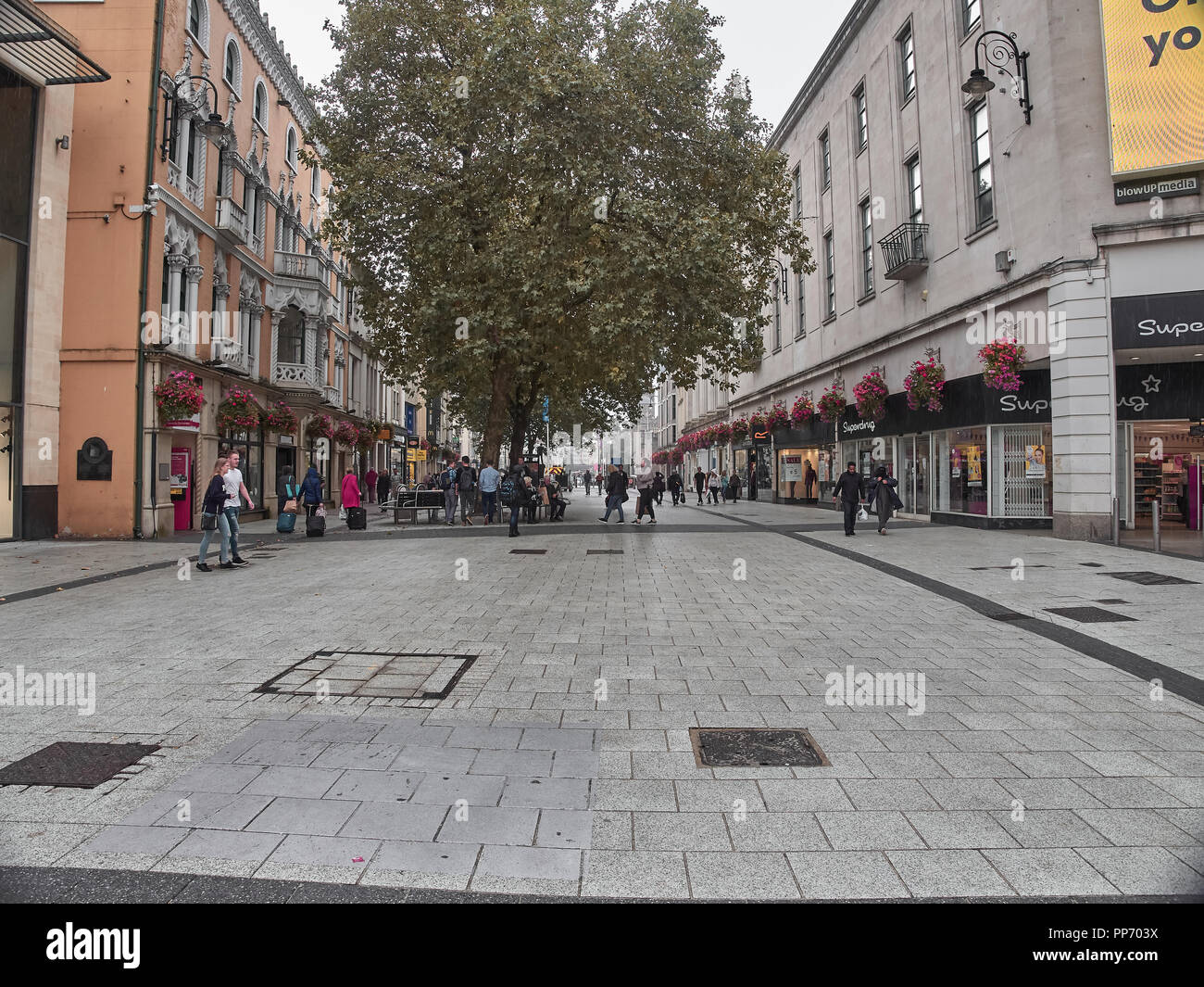 Cardiff, United Kingdom - September 16, 2018: View of Cardiff city ...
