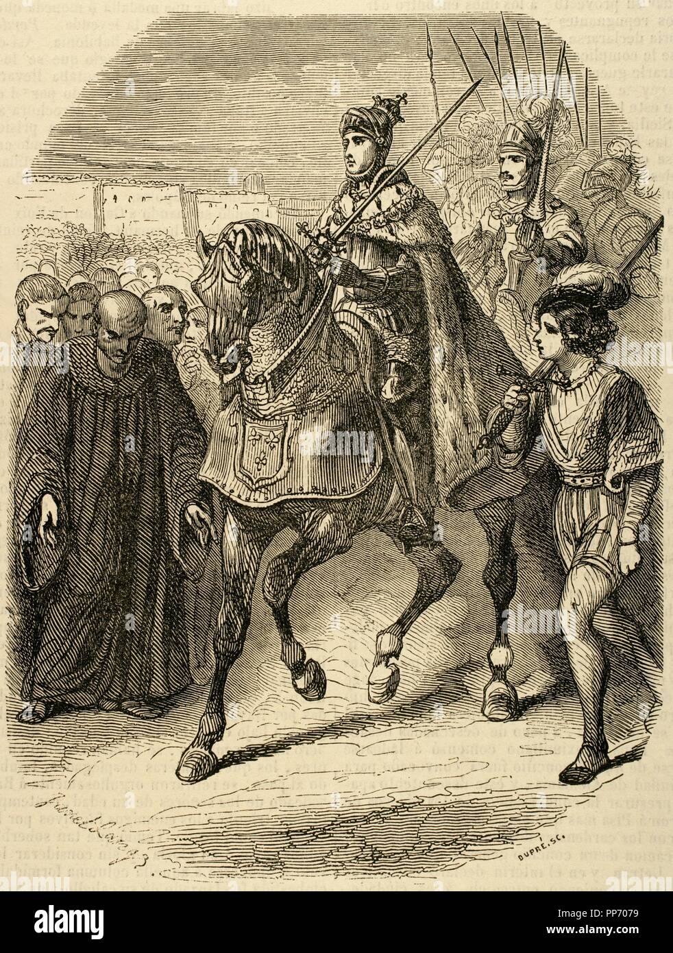 Louis XII (1462-1515). King of France from 1498-1515 and King of Naples ...