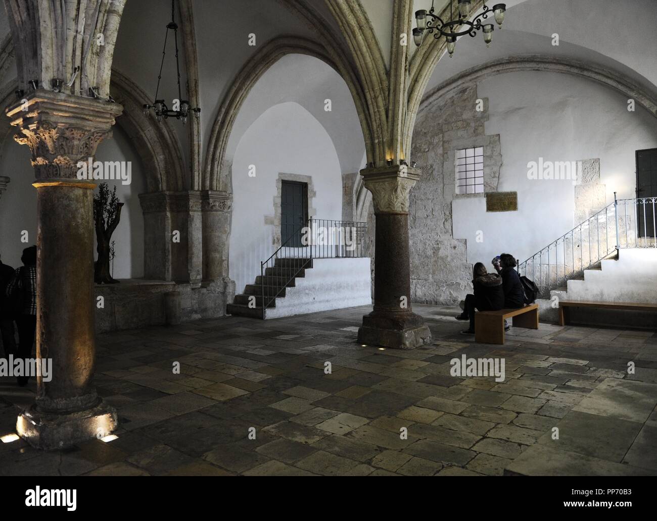 Israel. Jerusalem. Cenacle or Upper Room. Is a room traditionally held ...