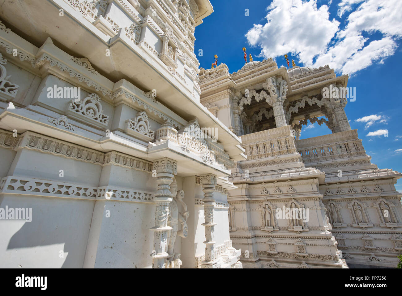 BAPS Shri Swaminarayan Mandir Hindu Temple in Toronto Stock Photo - Alamy