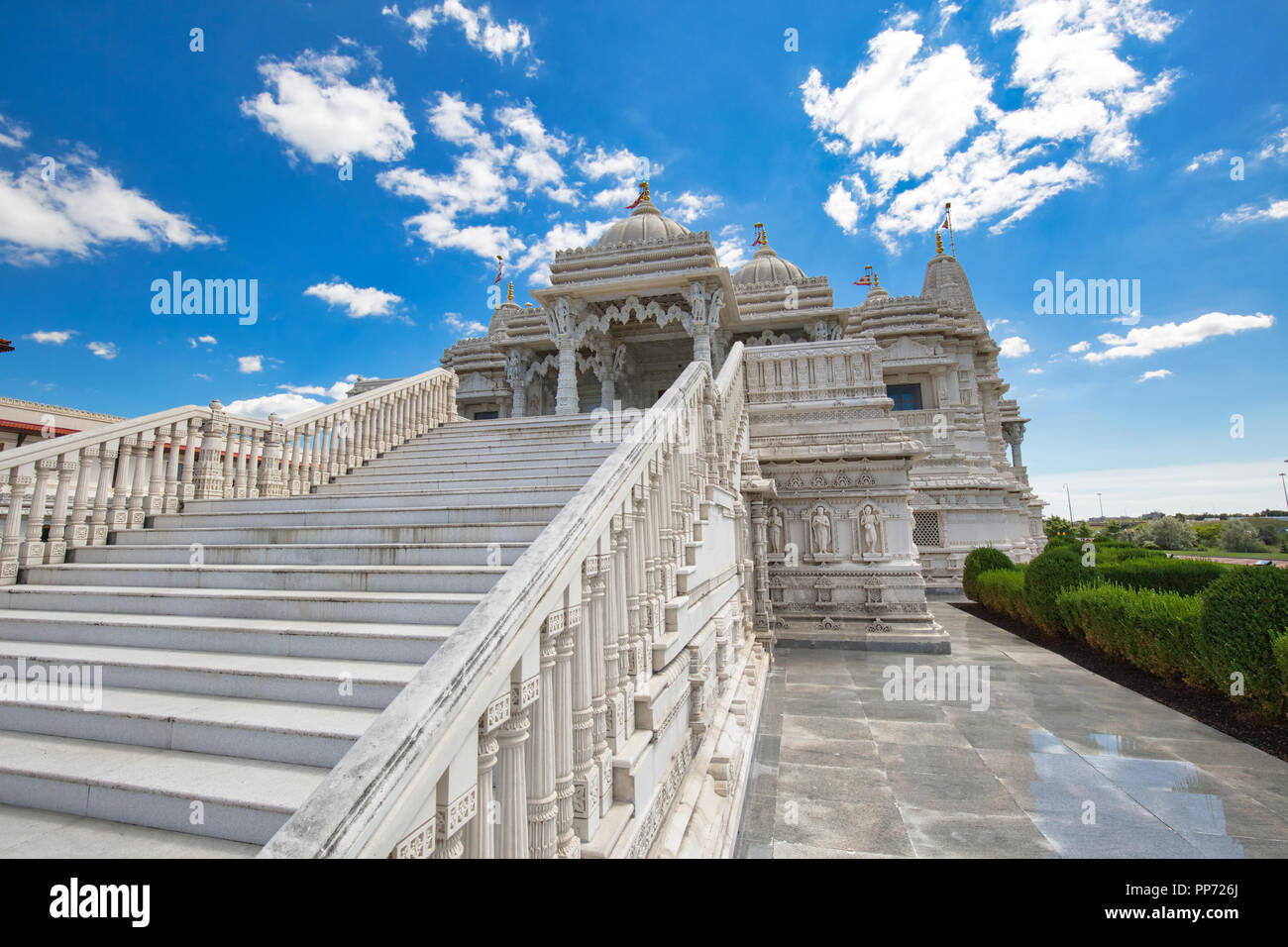 BAPS Shri Swaminarayan Mandir Hindu Temple in Toronto Stock Photo - Alamy