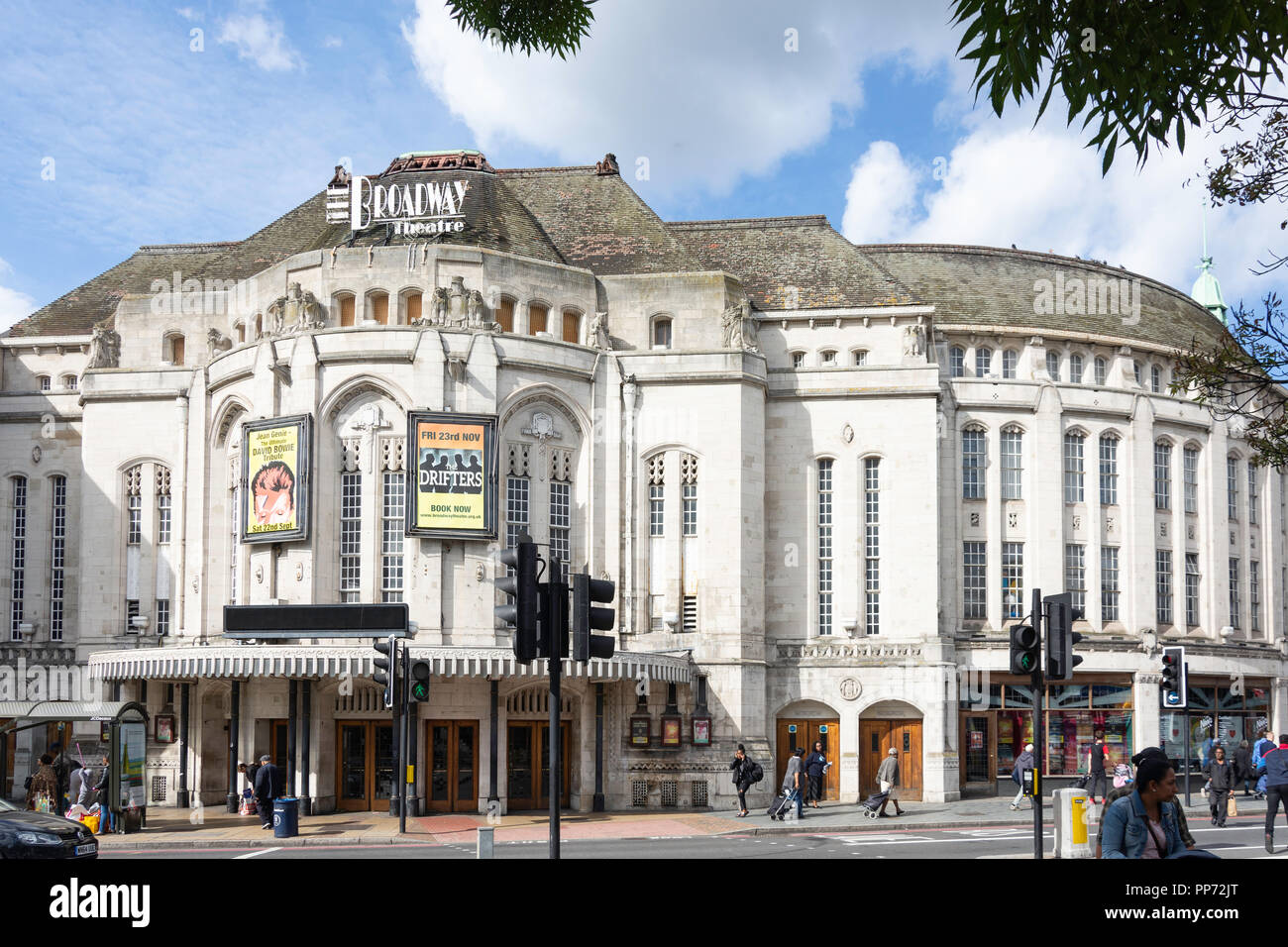 Entrance facade exterior entertainment the broadway theatre rush hi-res ...