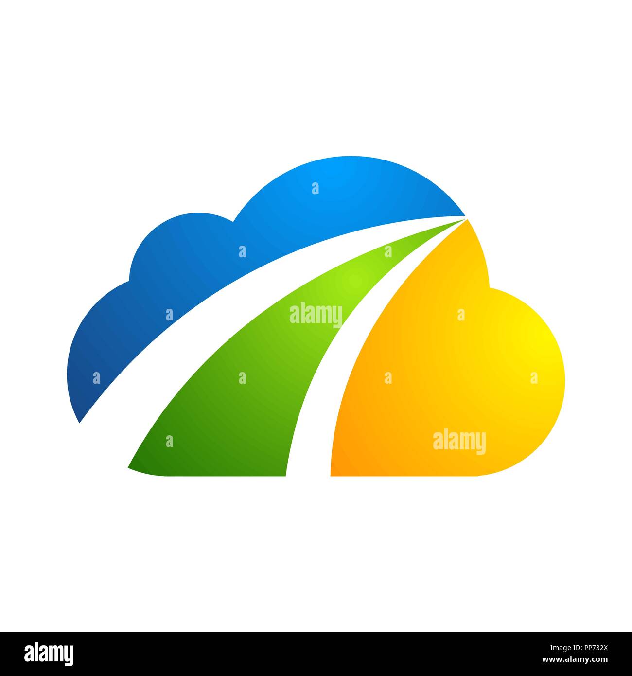 Blue cloud tech logo Stock Vector Images - Alamy