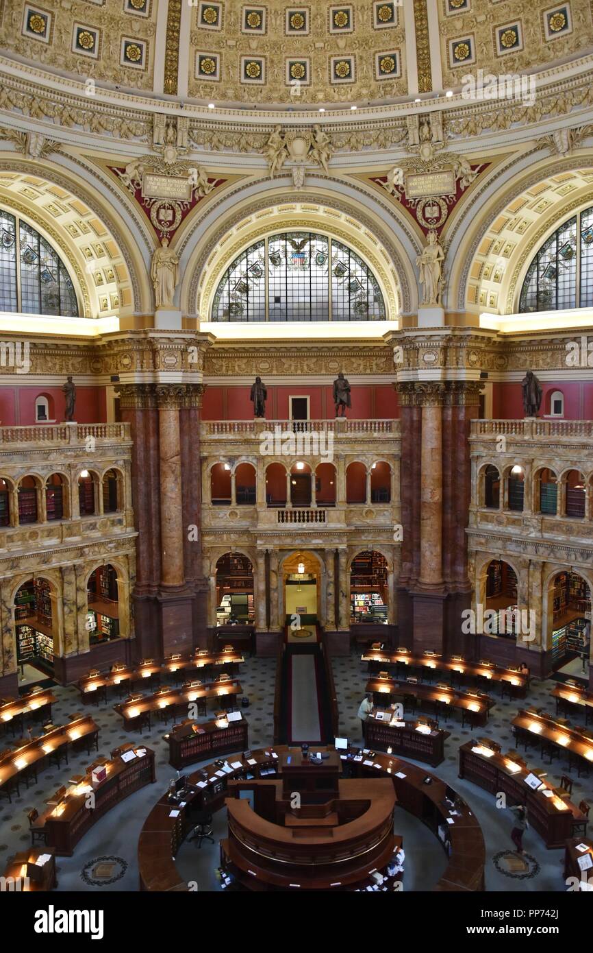 Library of congress dome reading room hi-res stock photography and ...