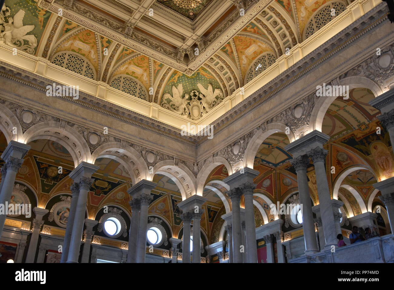 Inside the historic Library of Congress, Washington D.C Stock Photo - Alamy