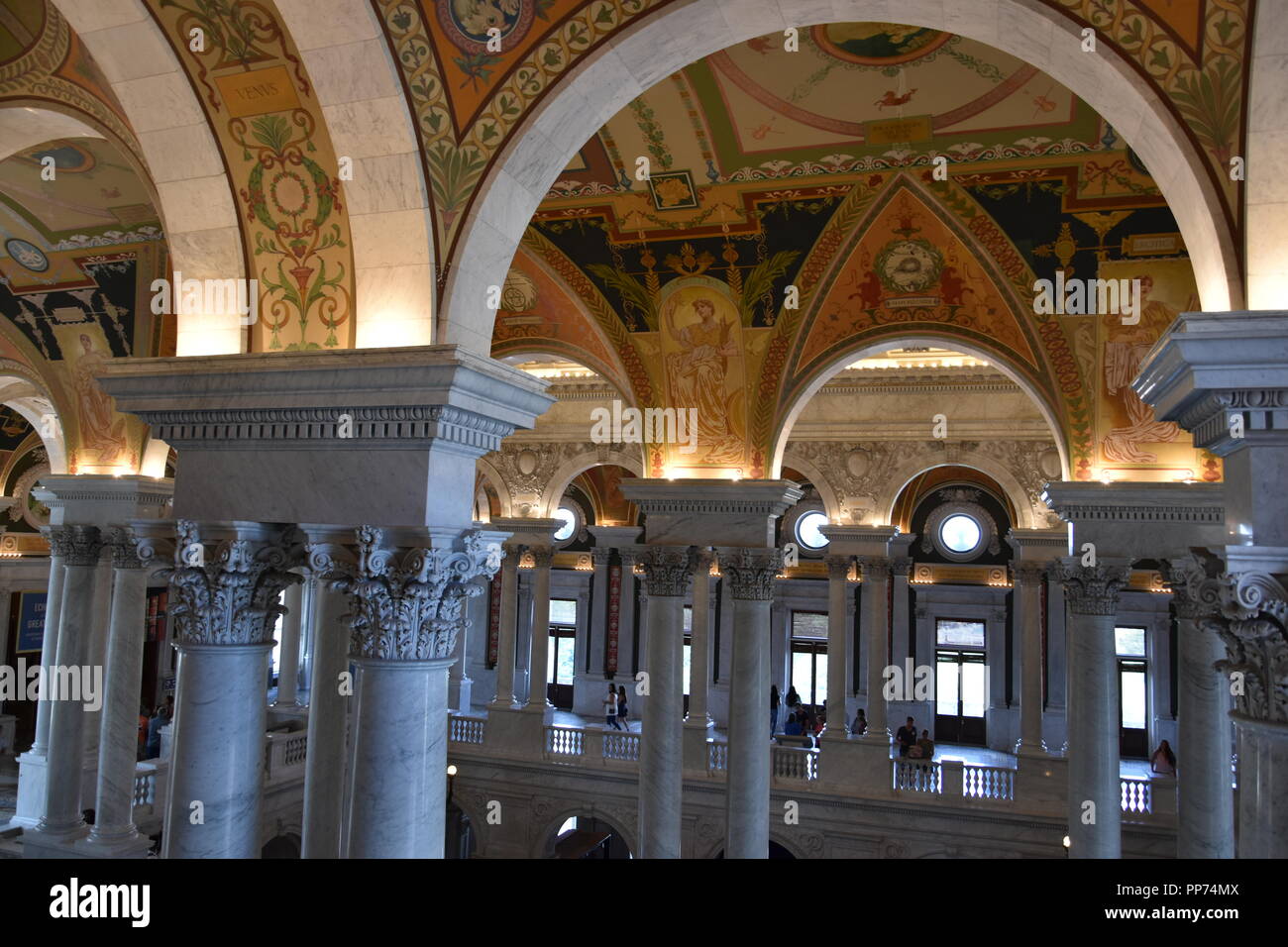 Inside the historic Library of Congress, Washington D.C Stock Photo - Alamy