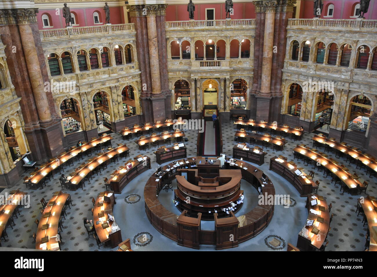 Inside the historic Library of Congress, Washington D.C Stock Photo - Alamy
