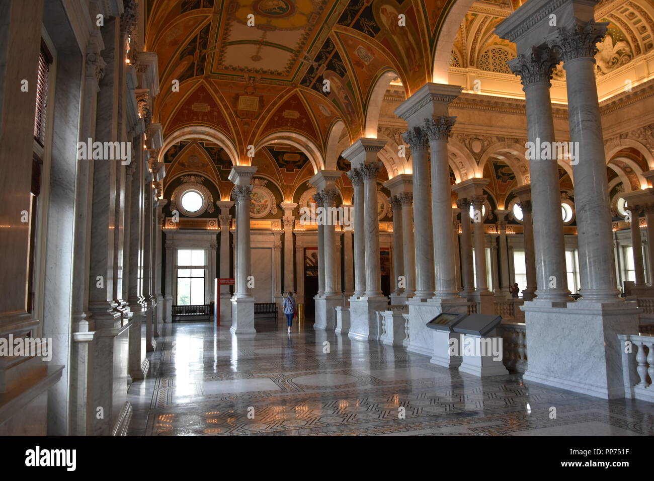 Inside the historic Library of Congress, Washington D.C Stock Photo - Alamy