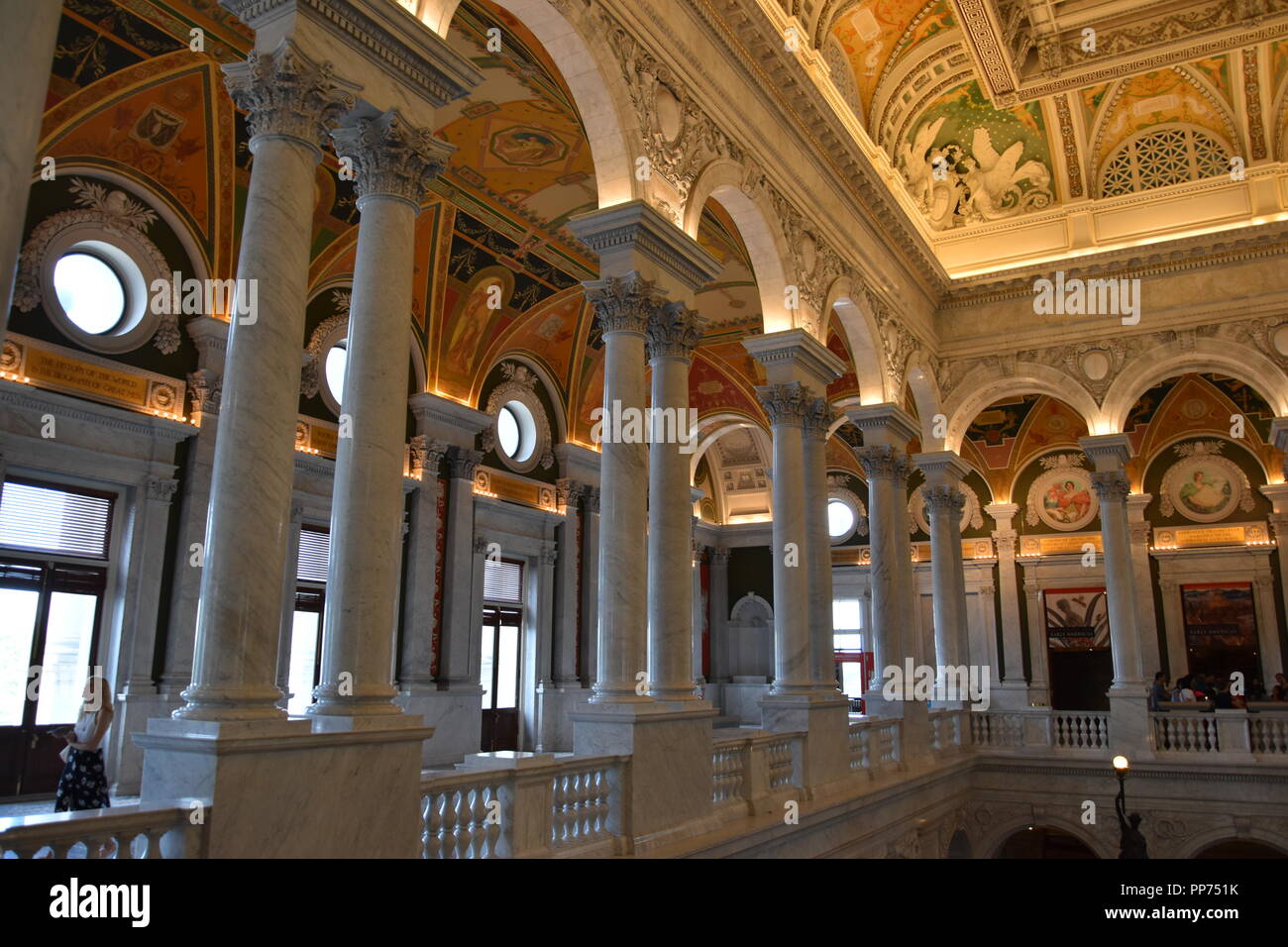 Inside the historic Library of Congress, Washington D.C Stock Photo - Alamy