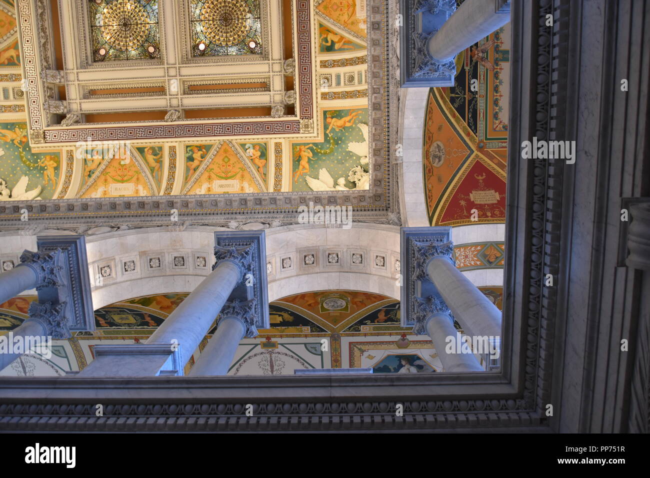 Inside the historic Library of Congress, Washington D.C Stock Photo - Alamy