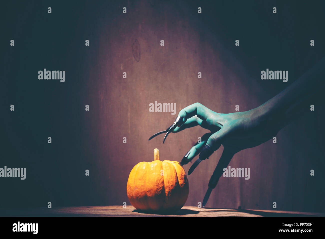 Halloween Ghost hand, art picture for Halloween concept Stock Photo - Alamy