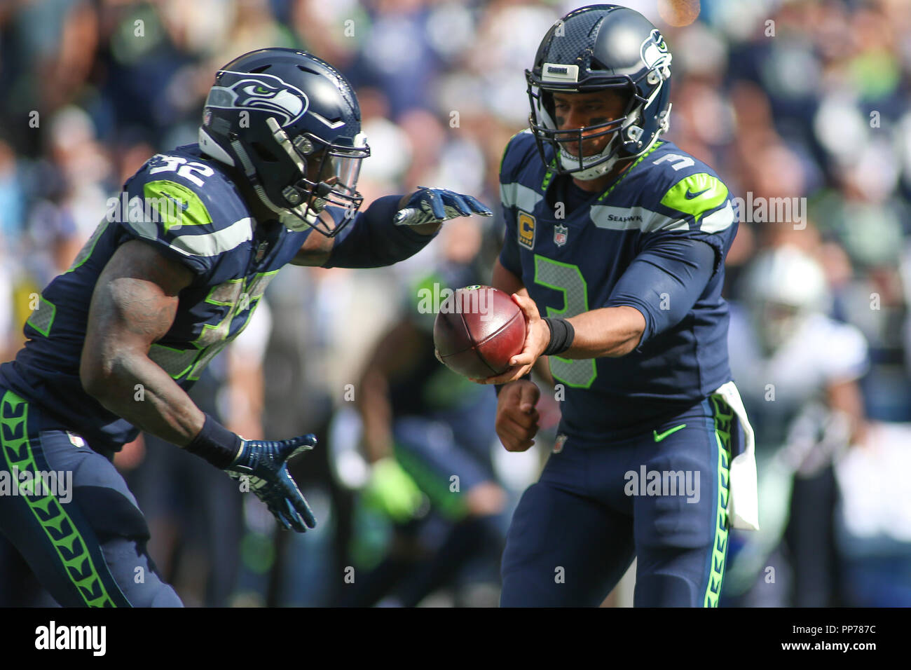 Seattle, WA, USA. 23rd Sep, 2018. Seattle Seahawks quarterback Russell ...