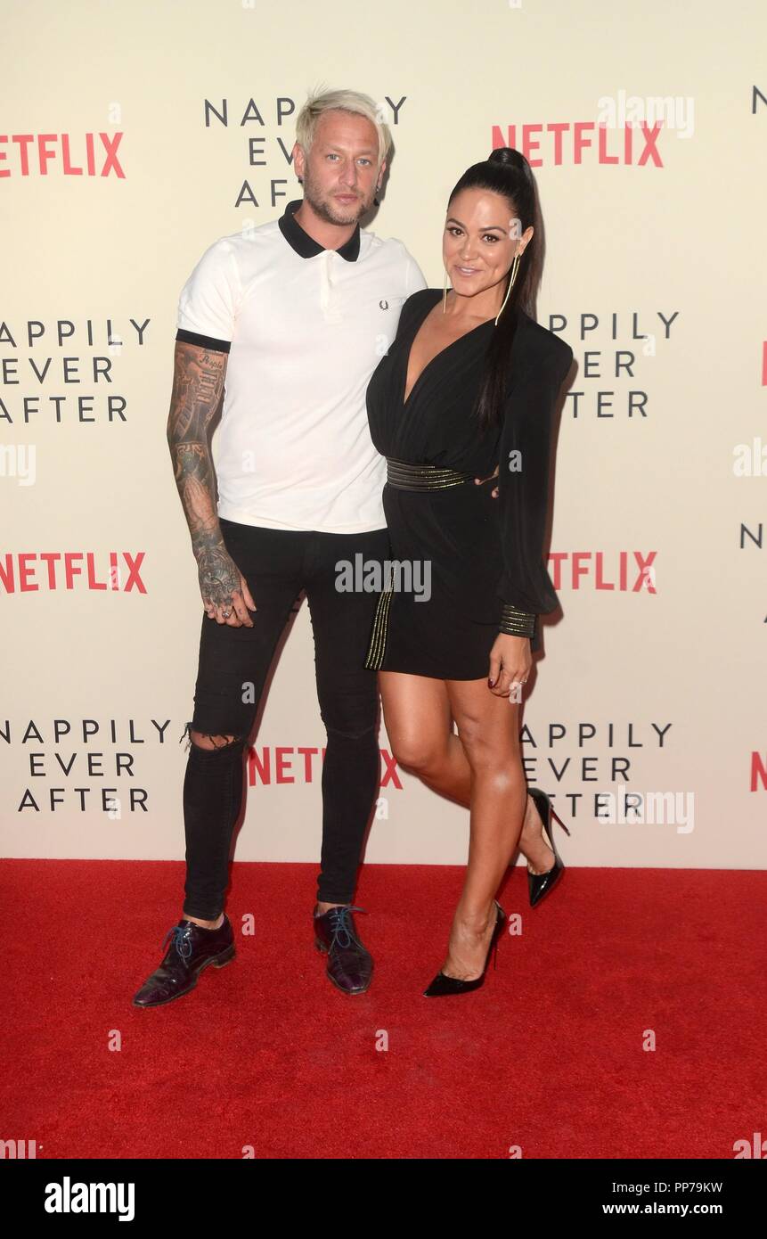 Los Angeles, CA, USA. 20th Sep, 2018. Sy Rhys Kaye, Camille Guaty at ...