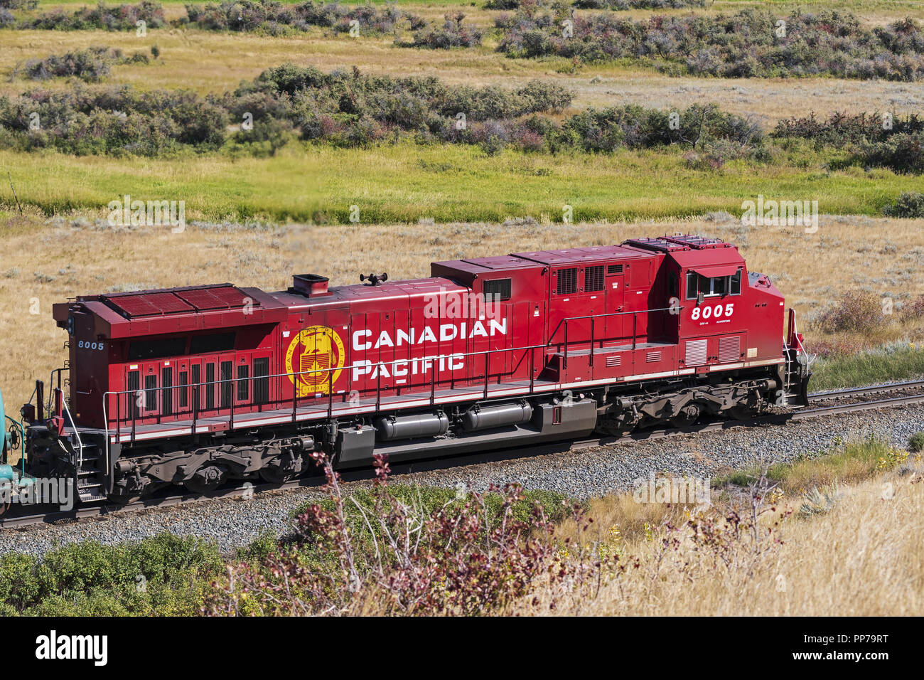 Medicine Hat, Alberta, Canada. 6th Sep, 2018. A Canadian Pacific ...