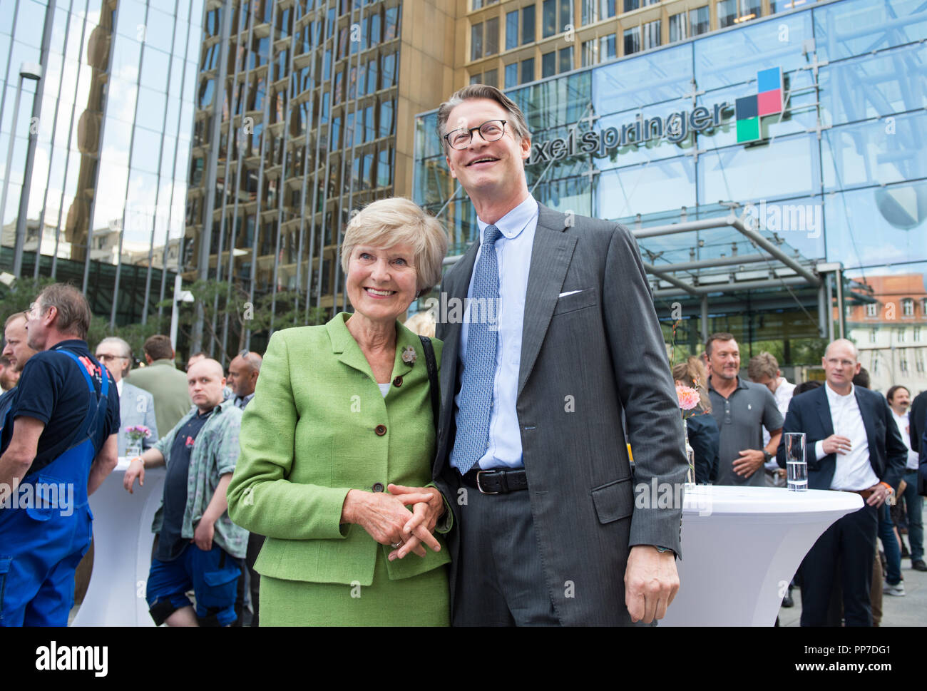 Publisher Friede SPRINGER and Axel Sven SPRINGER (grandson of the ...