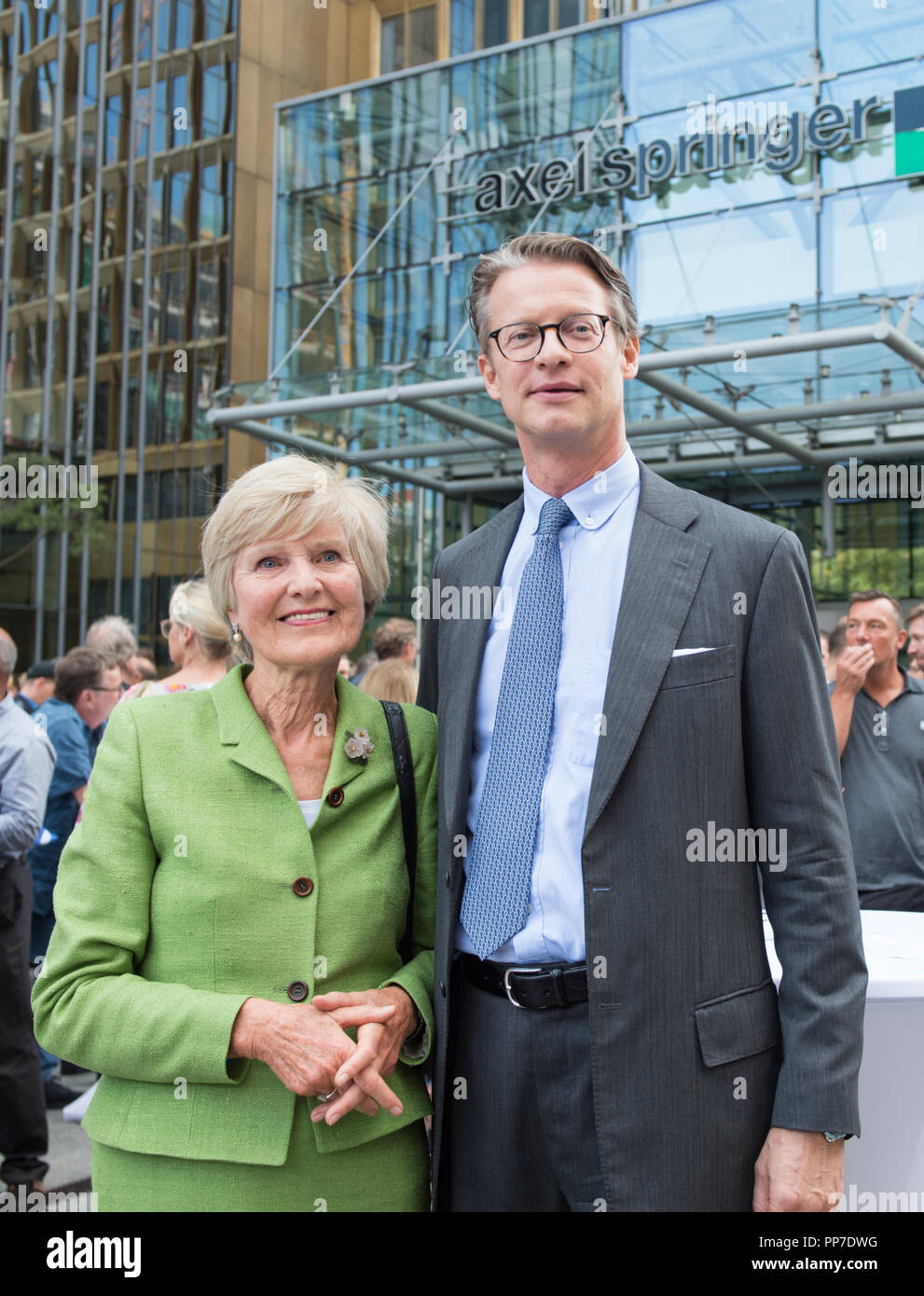 Berlin, Deutschland. 04th Sep, 2018. Publisher Friede SPRINGER and Axel ...