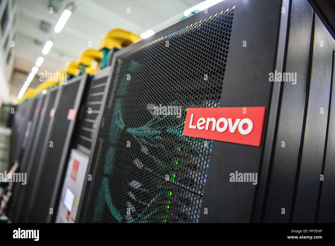 Garching, Bavaria. 24th Sep, 2018. View of the computer elements of the ...