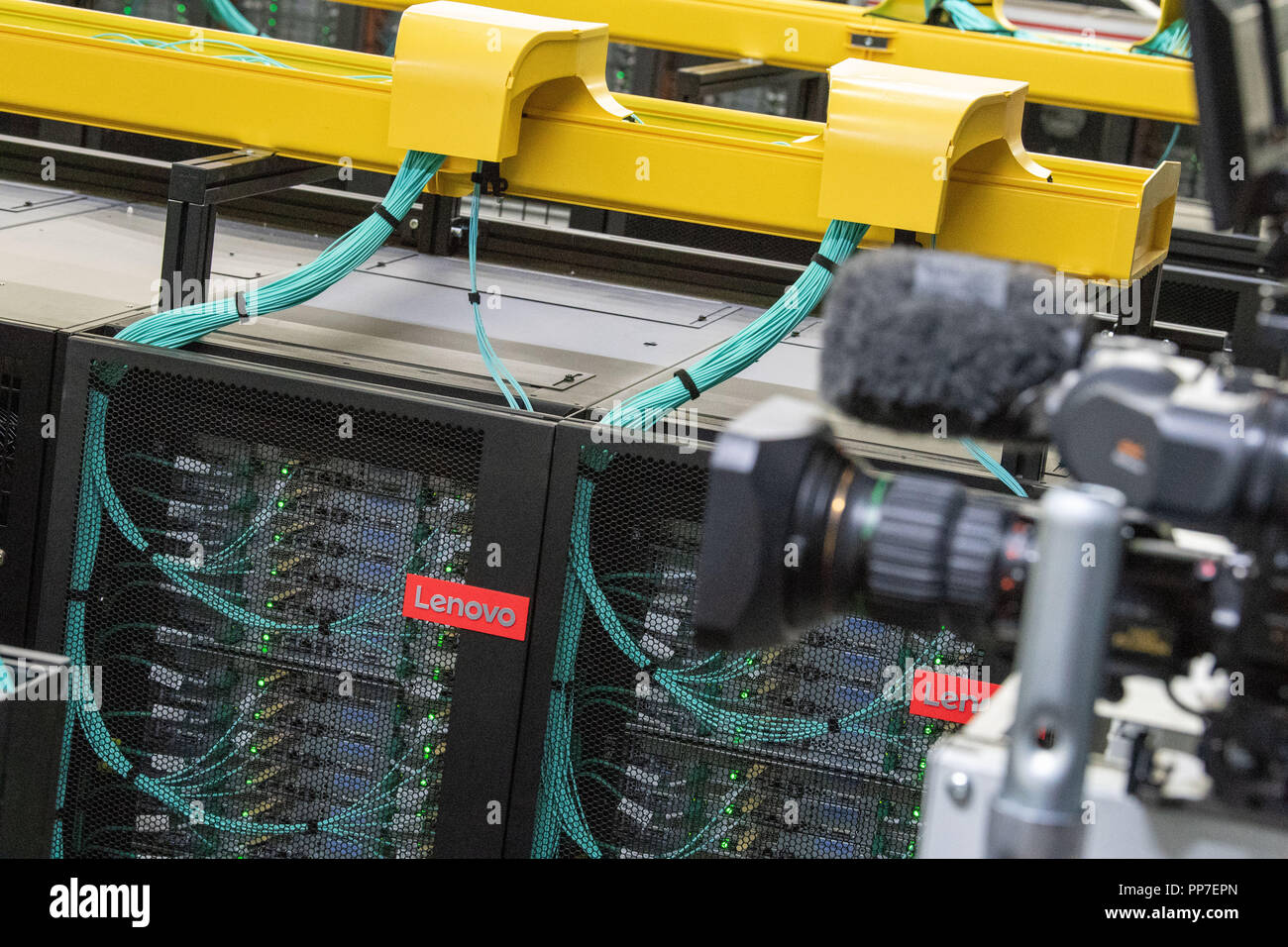 Garching, Bavaria. 24th Sep, 2018. View of the computer elements of the ...