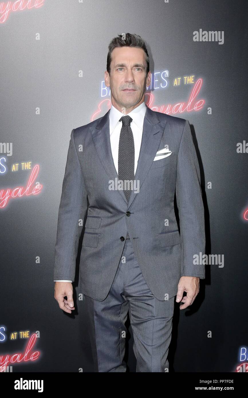 Jon Hamm at arrivals for BAD TIMES AT THE EL ROYALE Premiere, TCL ...