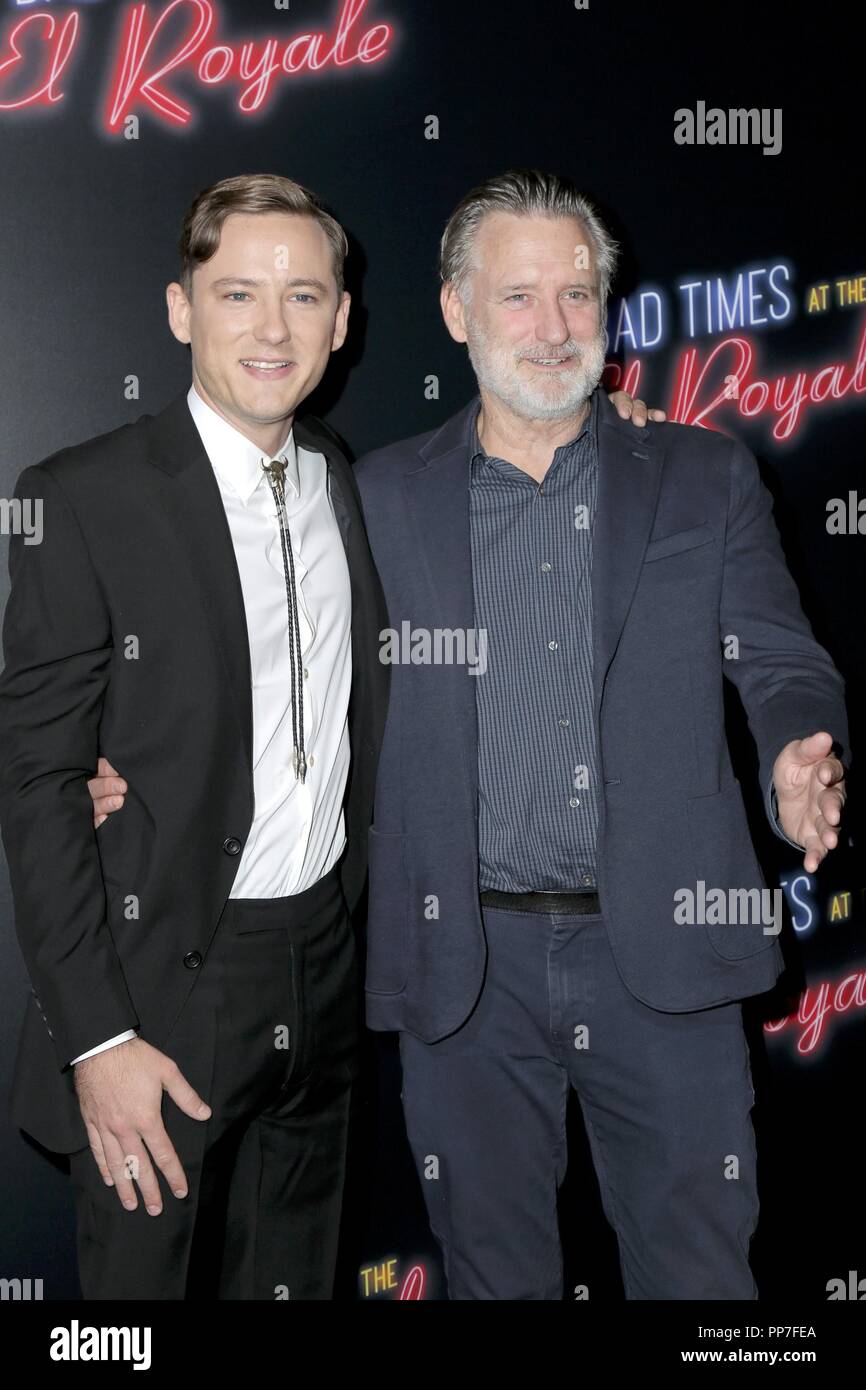 Lewis Pullman, Bill Pullman at arrivals for BAD TIMES AT THE EL ROYALE ...