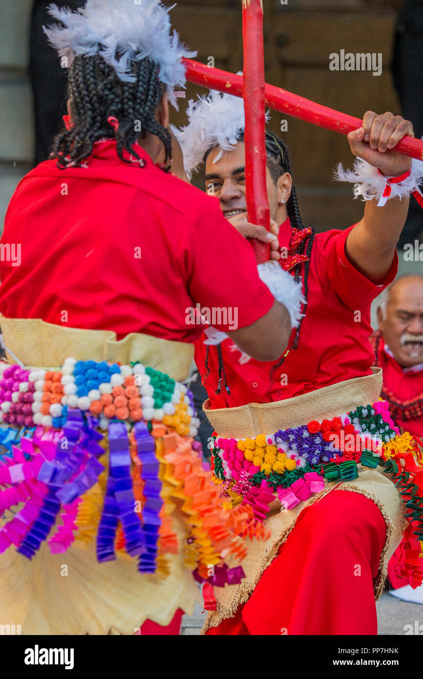 Tongan dancers - A ceremonial procession and blessing ceremony for the ...