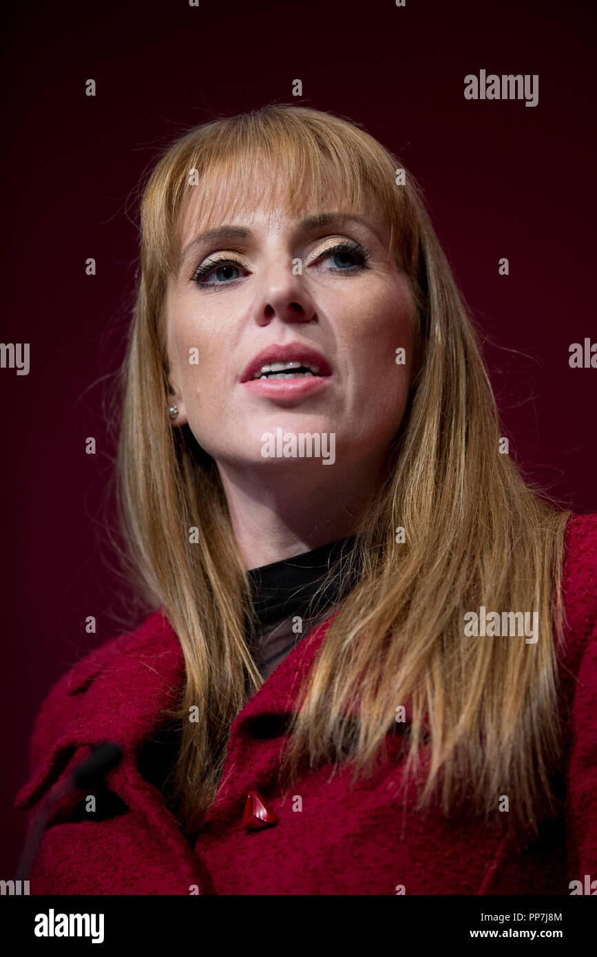 Liverpool, UK. 24th September 2018. Angela Rayner, Shadow Secretary of ...