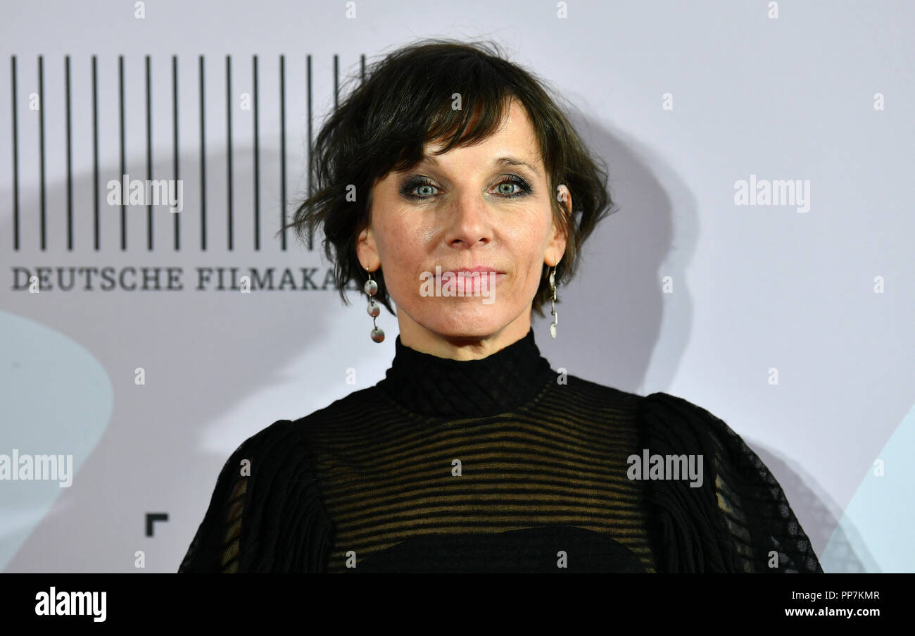 24 September 2018, Berlin: The actress Meret Becker comes to the award ...