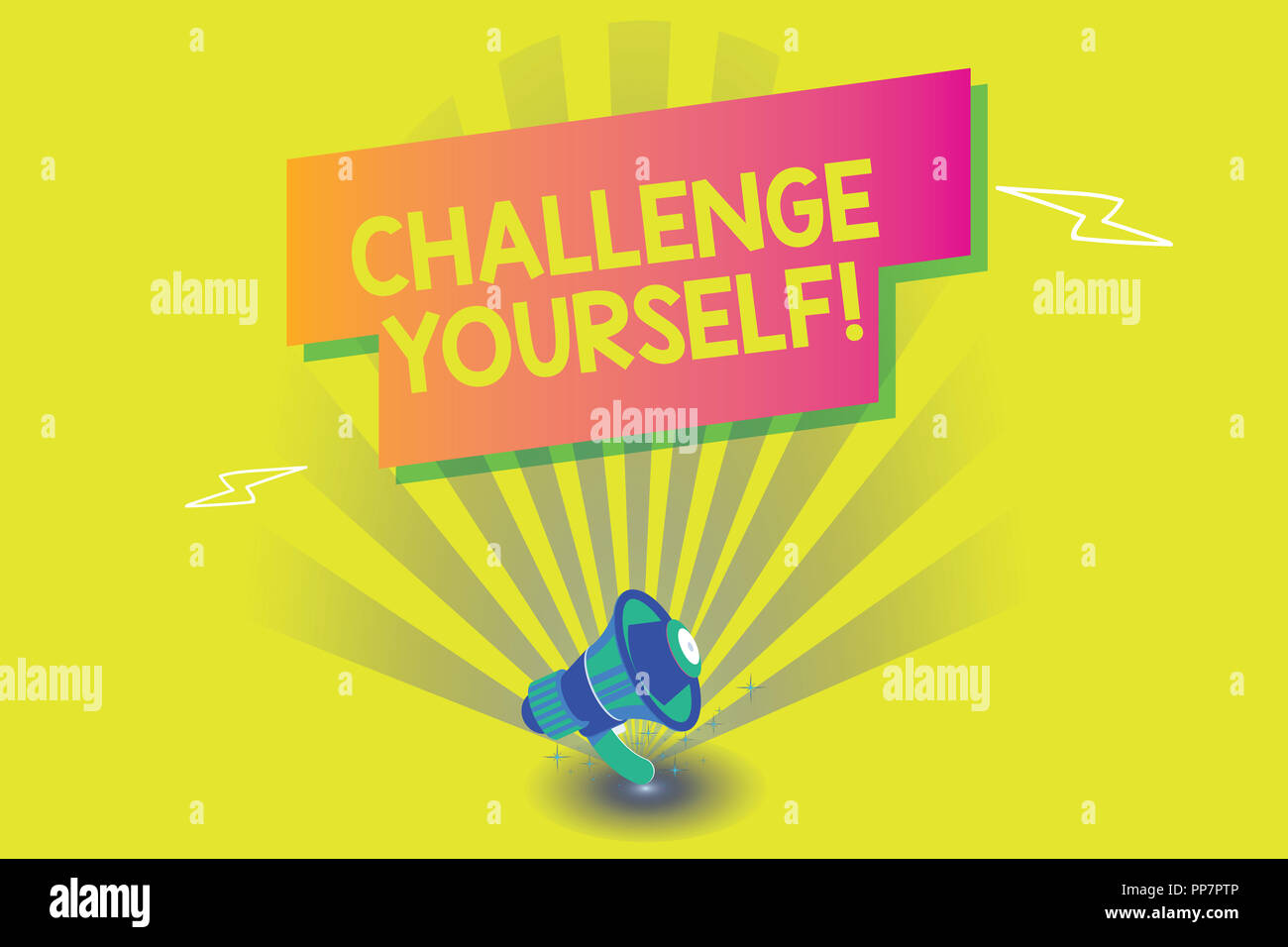 Word writing text Challenge Yourself. Business concept for Setting ...