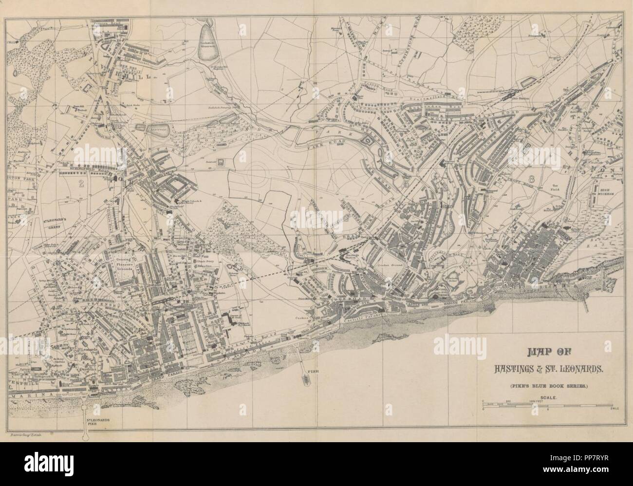Map Of St Leonards High Resolution Stock Photography and Images - Alamy