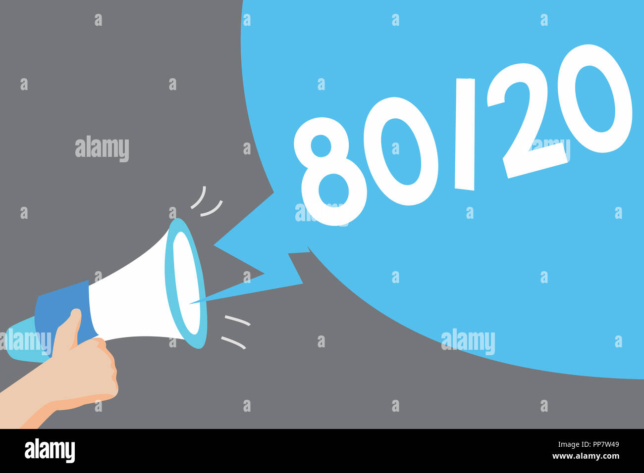 Word writing text 80 20. Business concept for Pareto principle of ...