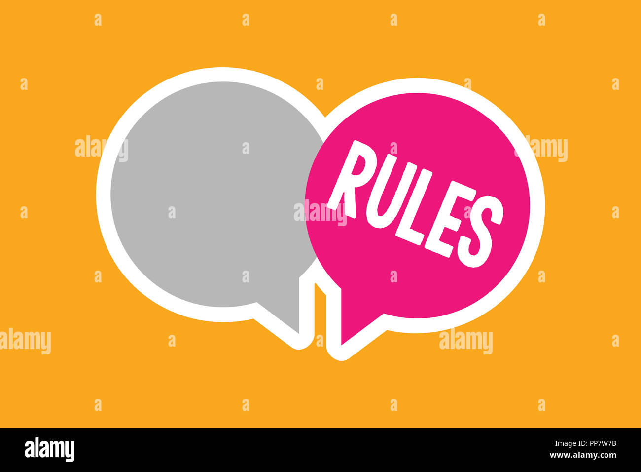 Text sign showing Rules. Conceptual photo exercise ultimate power ...