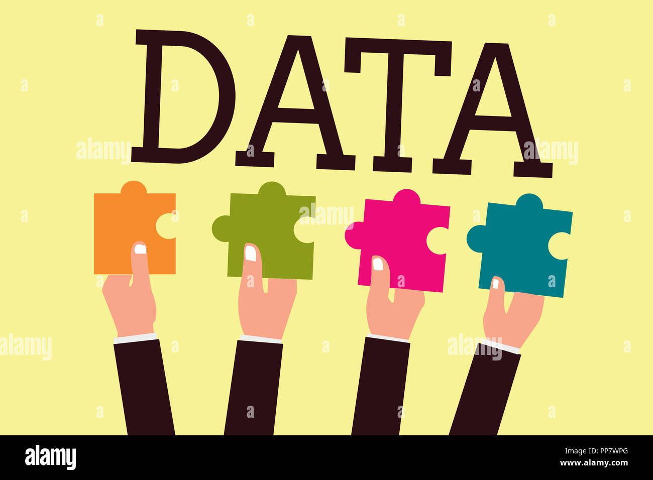 Writing note showing Data. Business photo showcasing Piece of ...