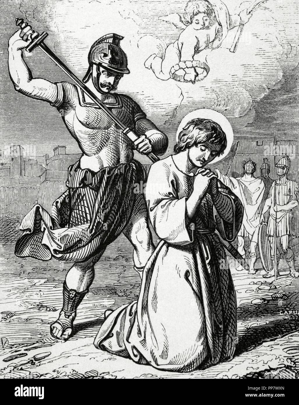 Saint Vincent Martyr (3rd-early 4th centuries). Spanish clergyman ...