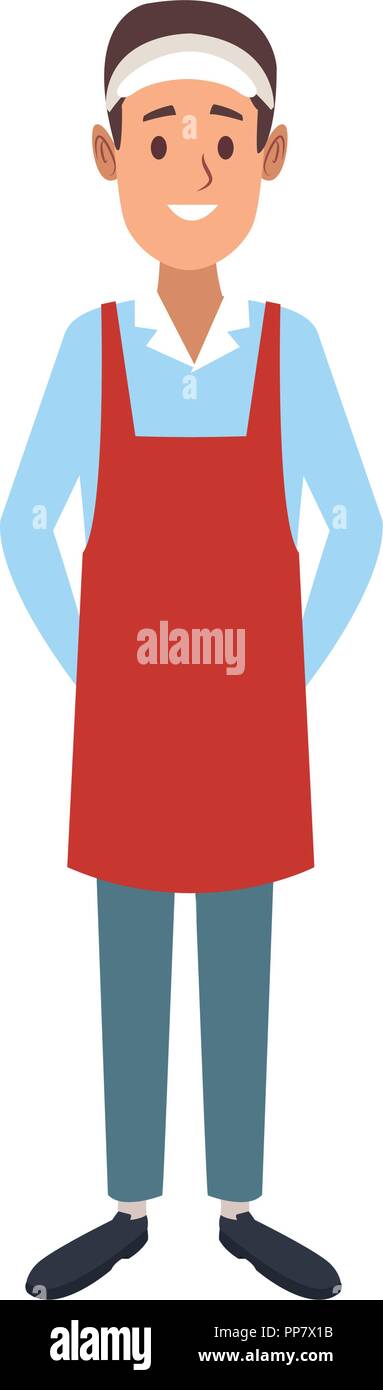 Waiter barista bartender restaurant Stock Vector Images - Alamy