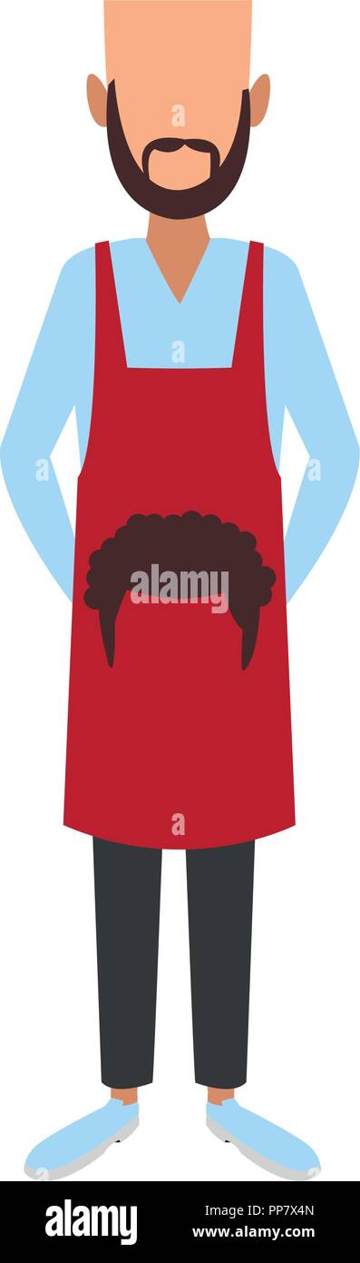 Waiter barista bartender restaurant Stock Vector Images - Alamy