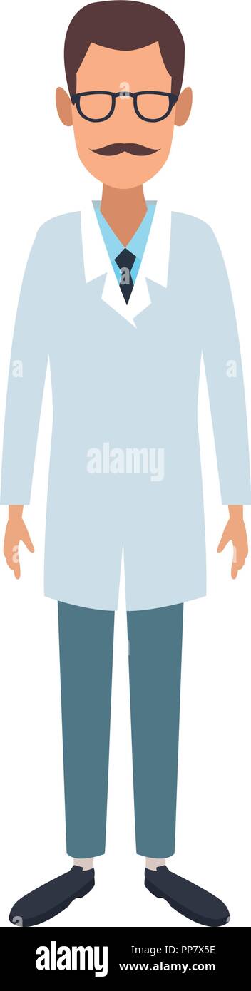 Doctor with gown avatar Stock Vector Image & Art - Alamy