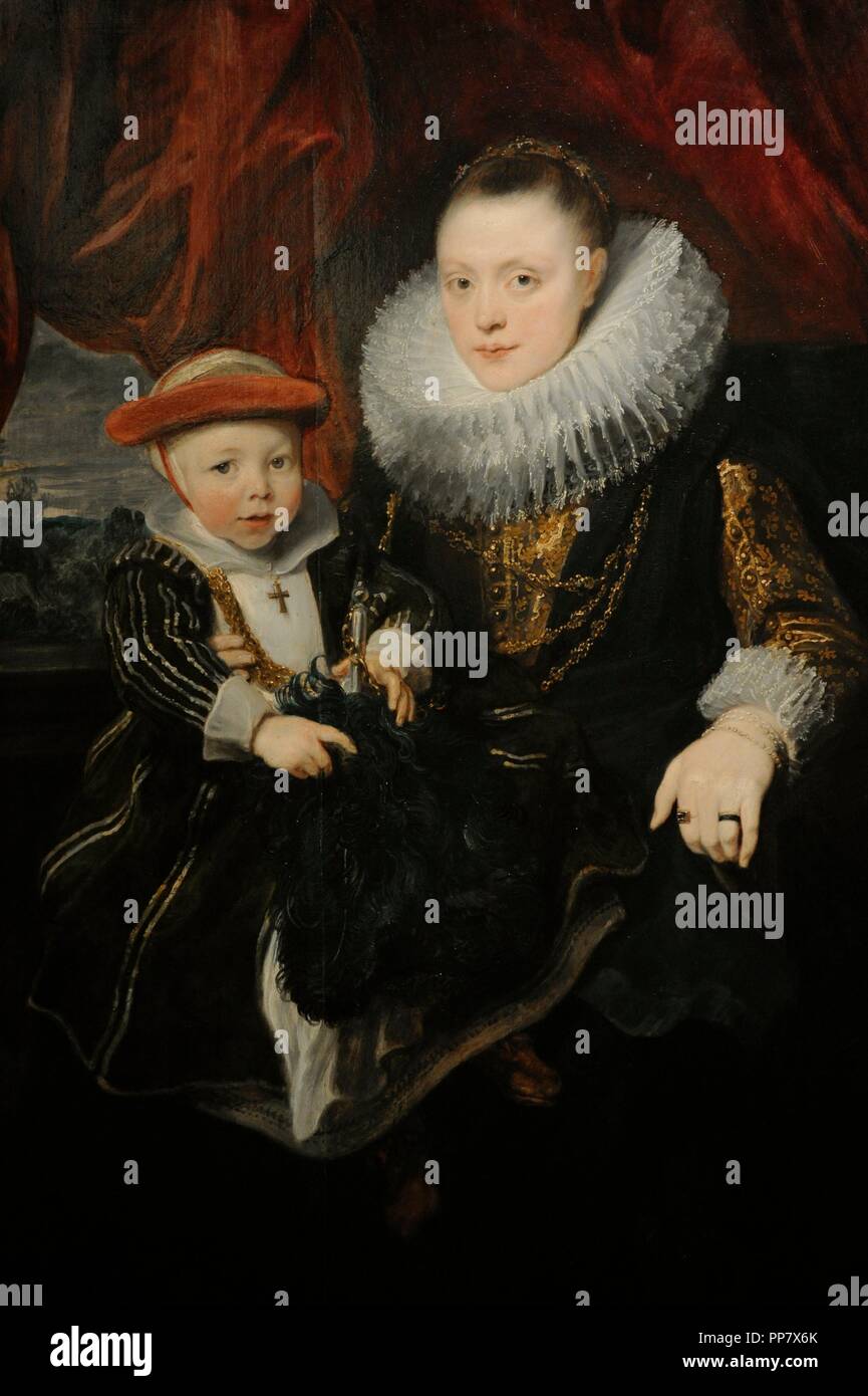 Anthony Van Dyck (1599-1641). Flemish Baroque painter. Portrait of a ...