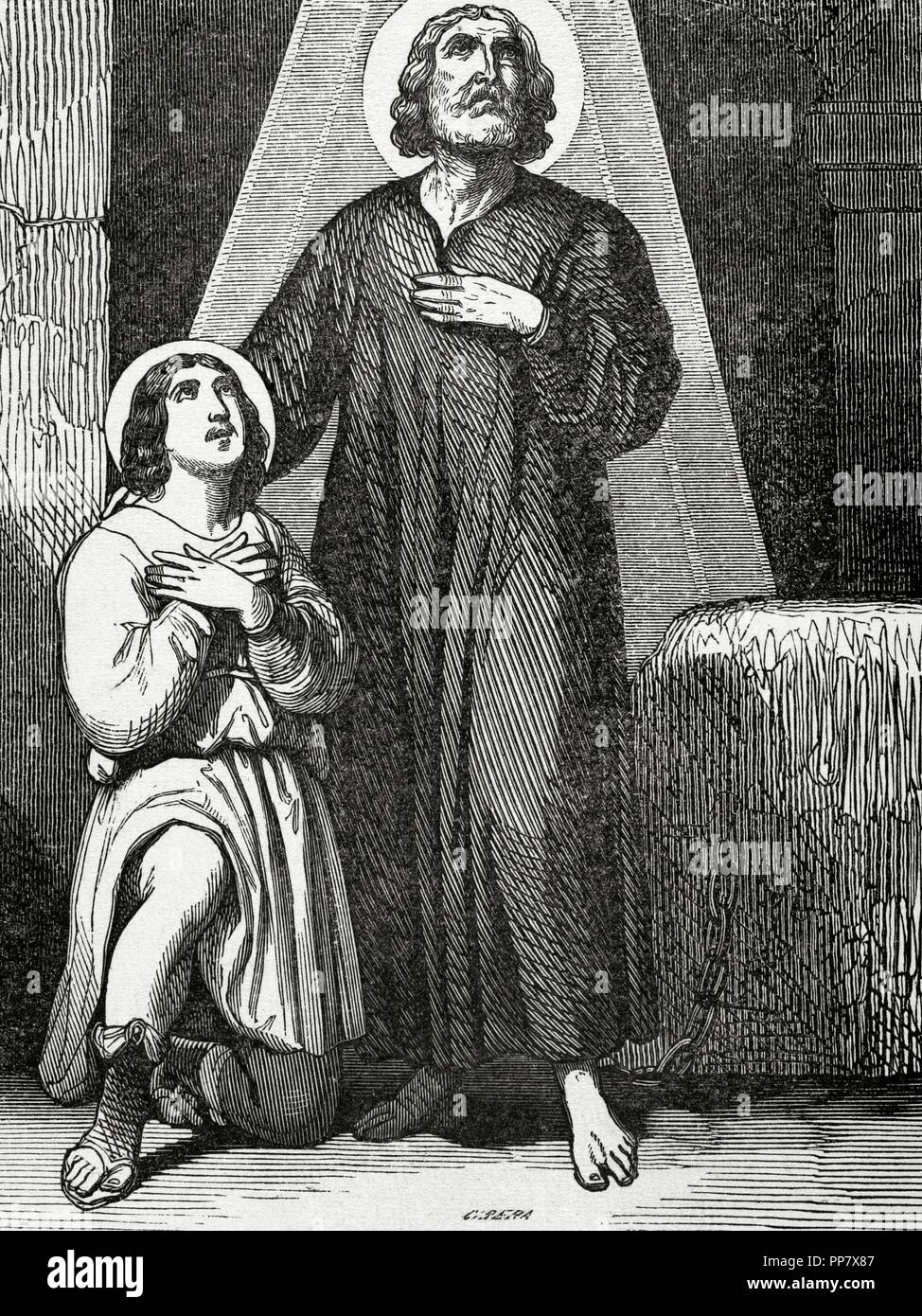 Saint Valentine. Known as Saint Valentine of Terni. Roman saint. 3rd ...