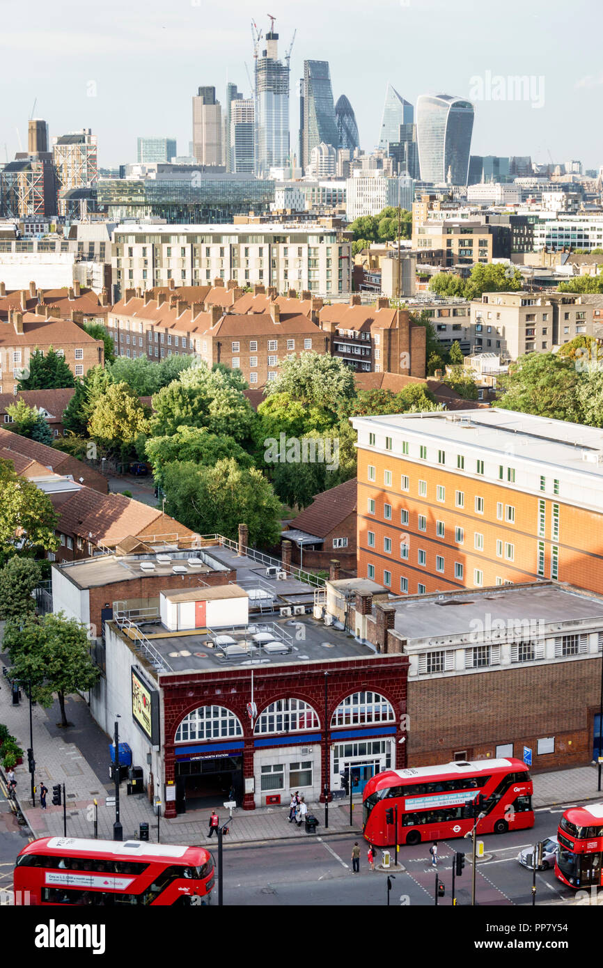 London England,UK,South Bank,Lambeth North Underground Station train ...