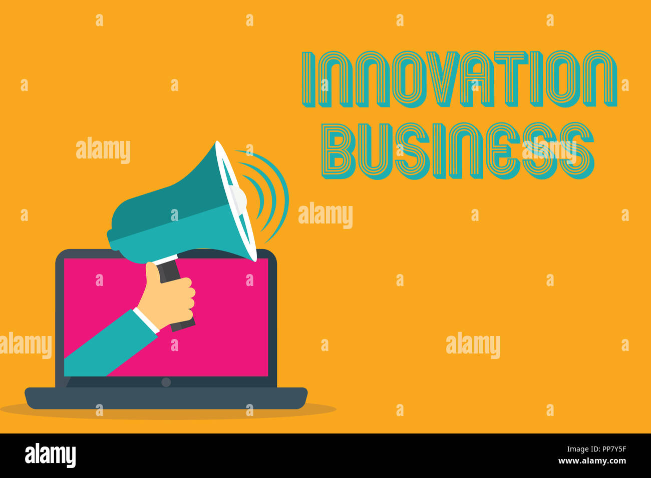 Conceptual hand writing showing Innovation Business. Business photo ...