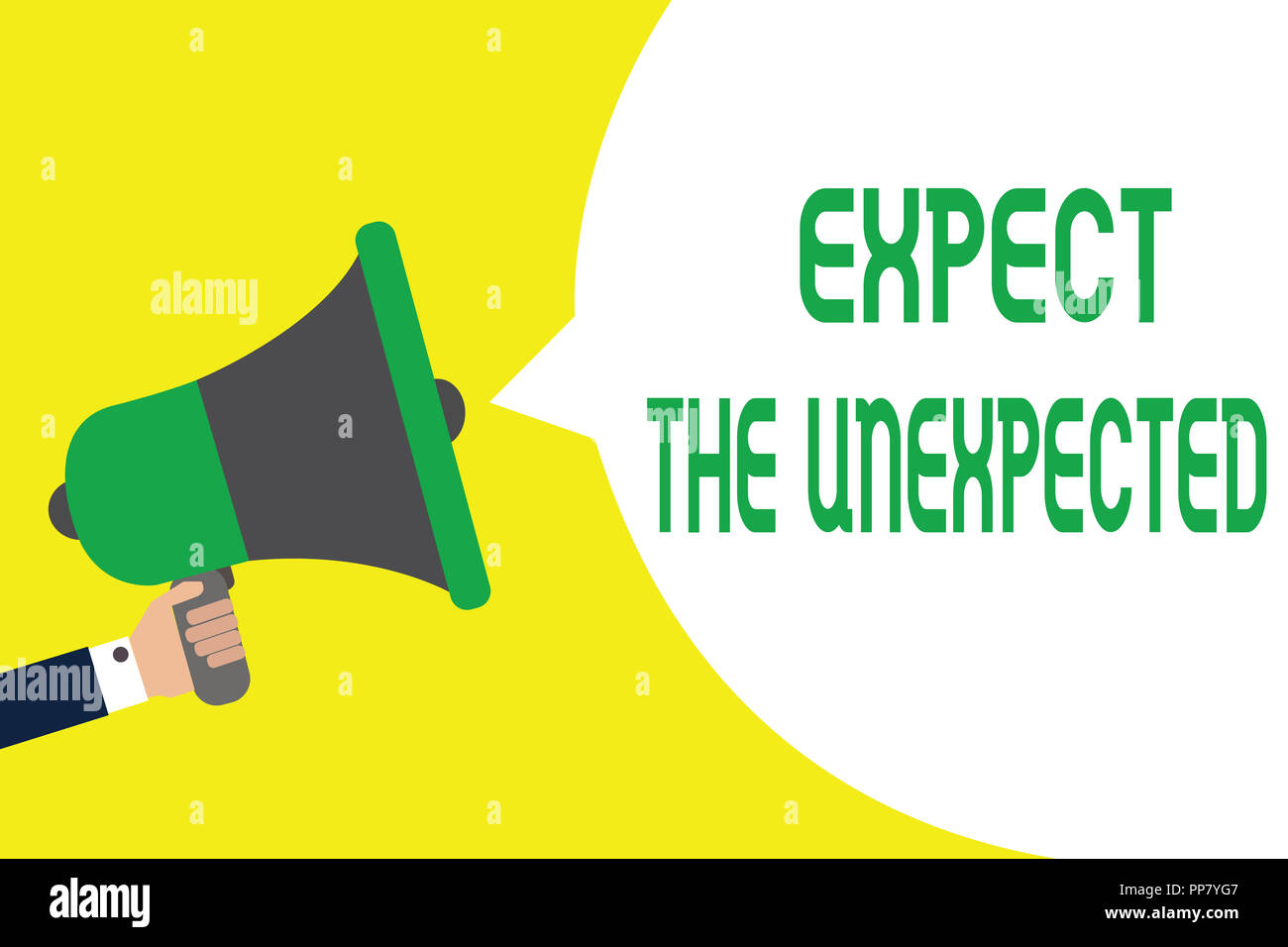 Writing note showing Expect The Unexpected. Business photo showcasing ...