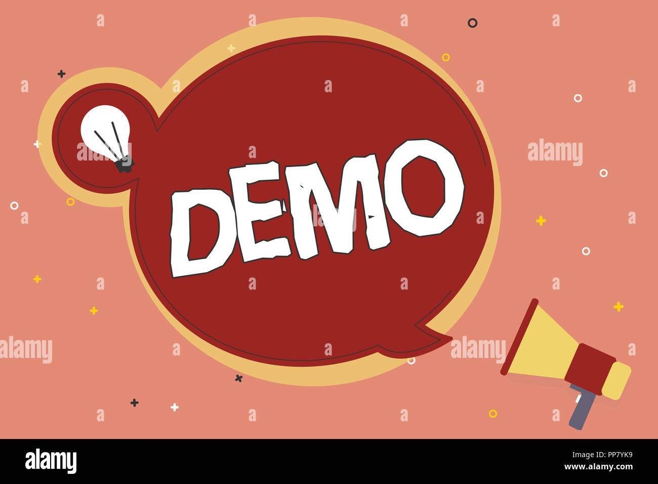 Word writing text Demo. Business concept for Demonstration of a product ...