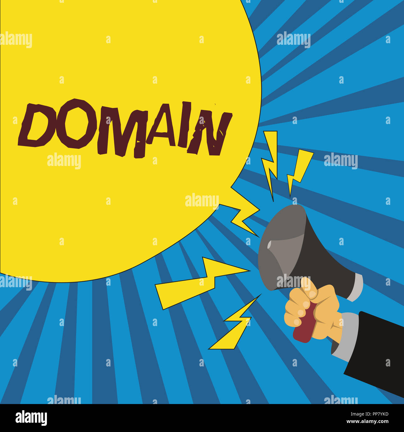 Word writing text Domain. Business concept for distinct subset of ...