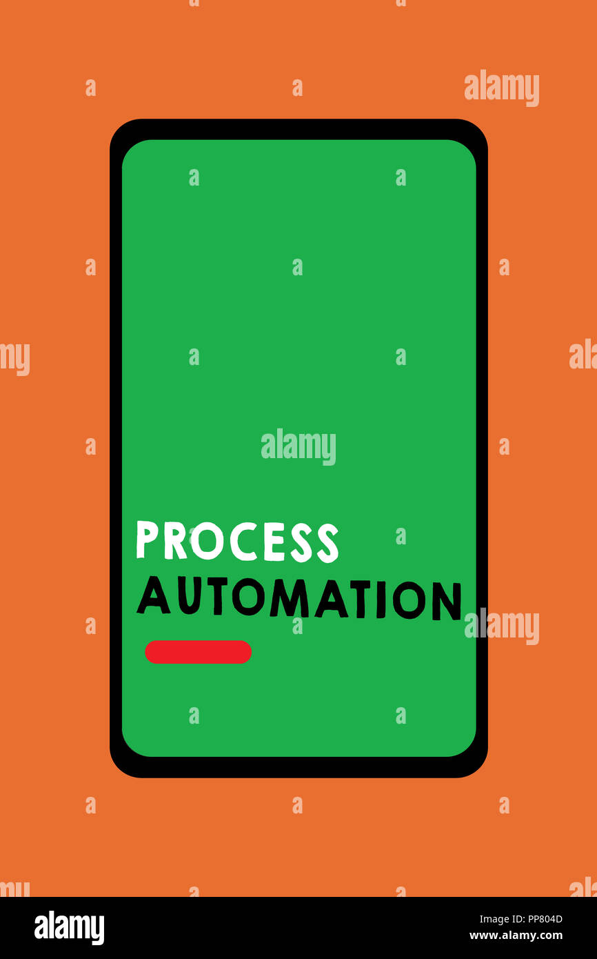 Text sign showing Process Automation. Conceptual photo Transformation ...