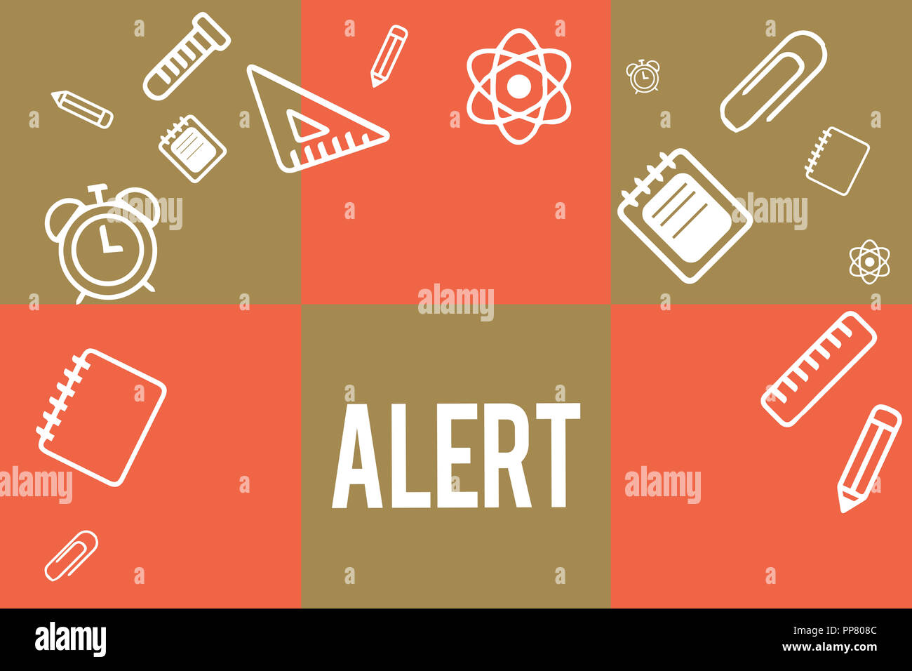 Handwriting text writing Alert. Concept meaning An announcement Signal ...