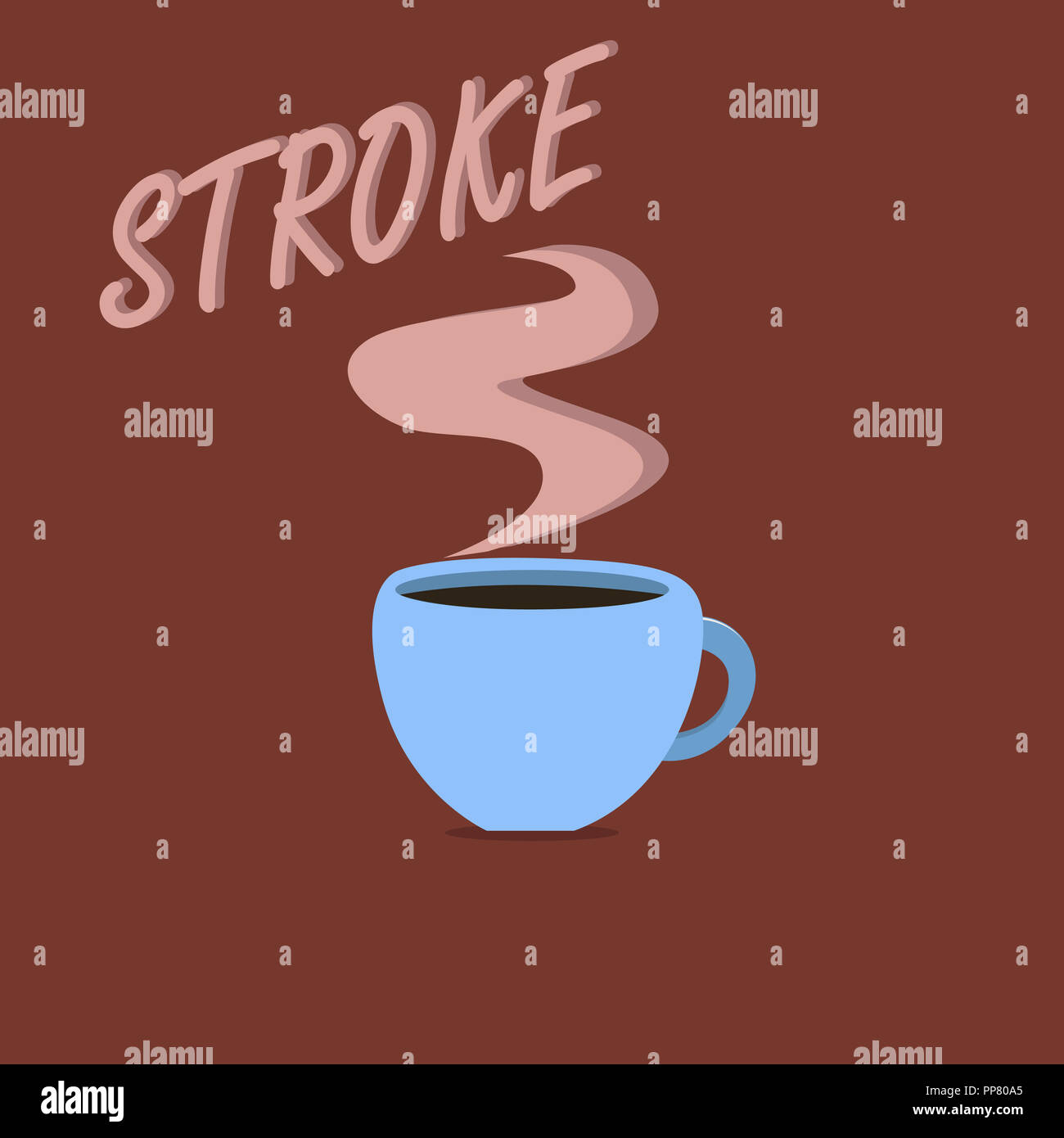 Writing note showing Stroke. Business photo showcasing act of hitting ...