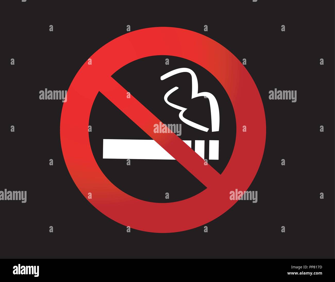 No Smoking Sign Stock Vector Image & Art - Alamy