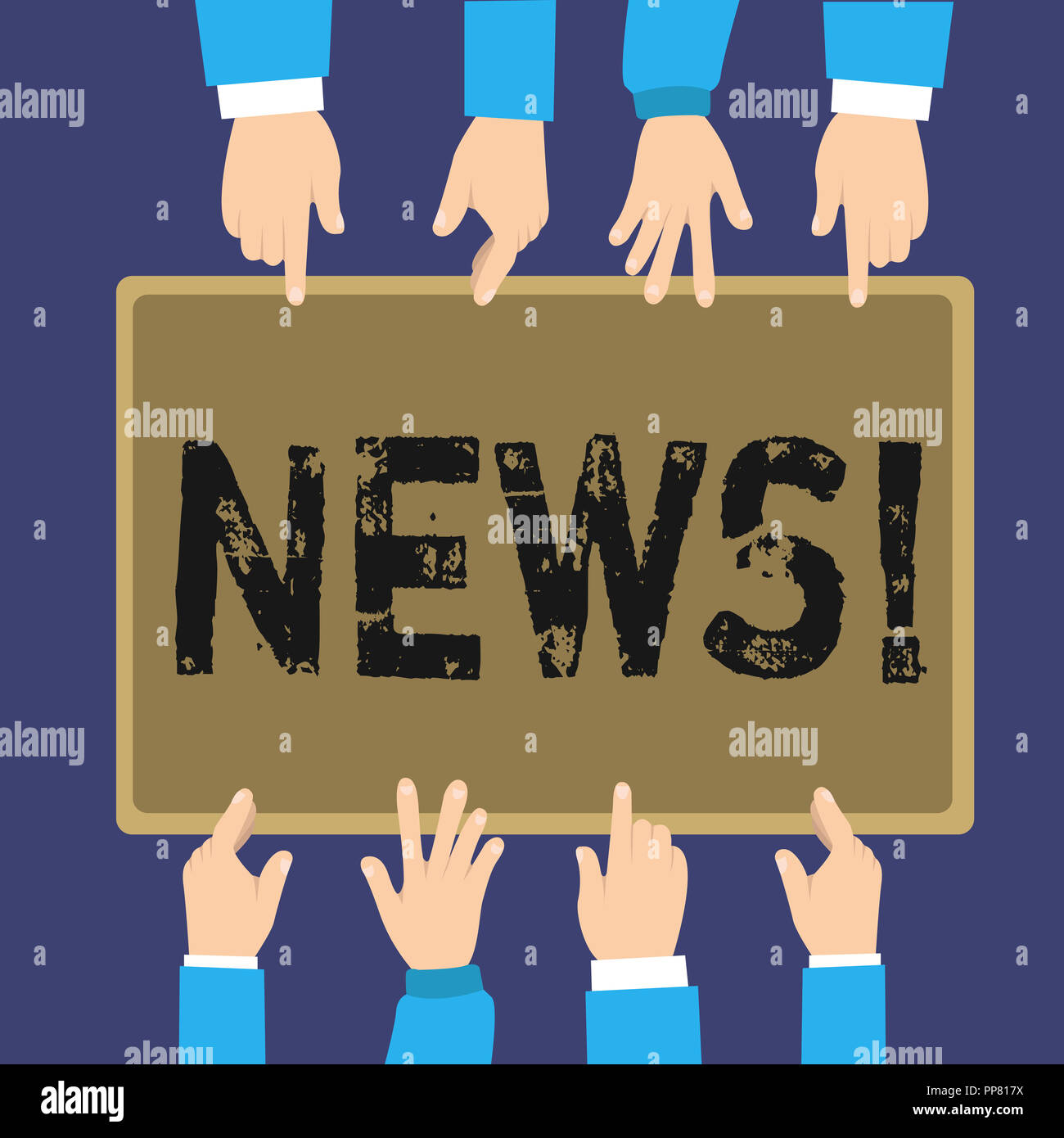 Handwriting text News. Concept meaning newly received or noteworthy ...